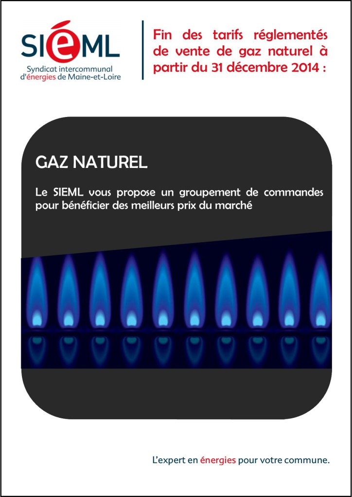 Grpt gaz - Siéml - Syndicat intercommunal d'énergies de Maine-et-Loire